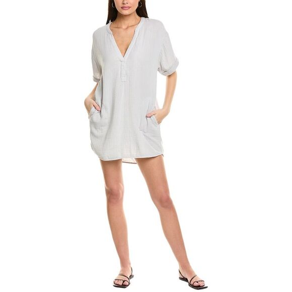 CHRLDR | Dresses | Chrldr Womens Lydia Rolled Sleeve Mini Gauze Dress ...